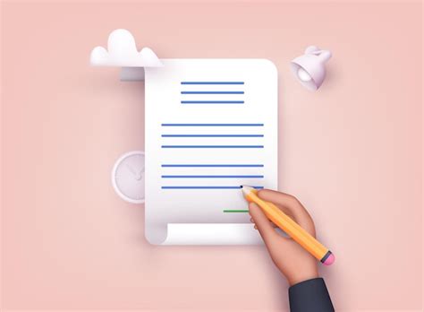 premium vector man putting esignature into legal document