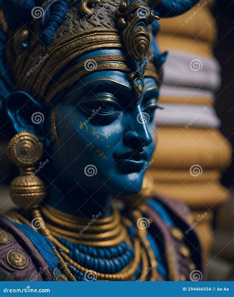 God Krishna Illustration Created Using Artificial Intelligence