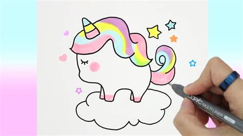 How To Draw A Cute Unicorn★유니콘 그리기 ★손그림 예뿍드로우 Youtube