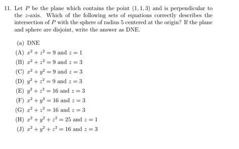 Solved Let P Be The Plane Which Contains The Point Chegg
