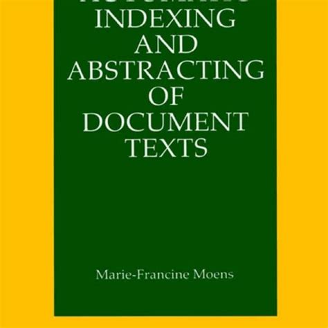 Stream Ebook Automatic Indexing And Abstracting Of Document Texts