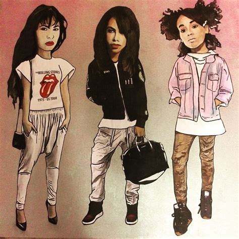 Aaliyah And Left Eye And Selena