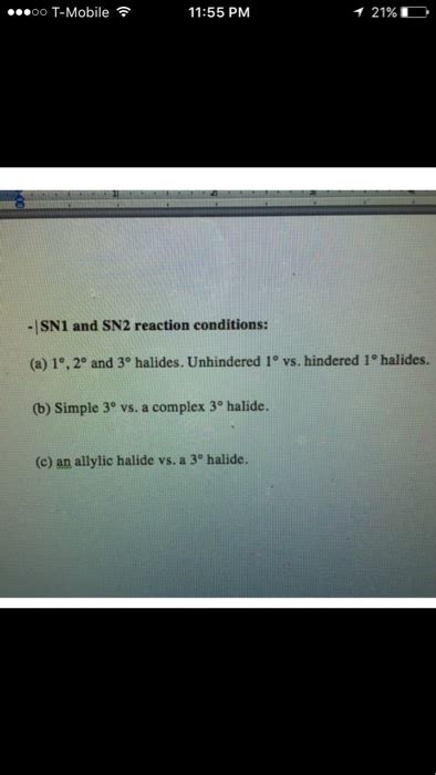 Solved Degree Degree And Degree Halides Unhindered Chegg Com