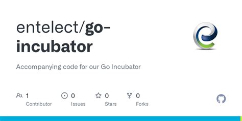 github entelect go incubator accompanying code for our go incubator