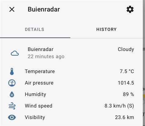 Add Visibility To The Openweathermap Weather Entity Attributes Feature Requests Home