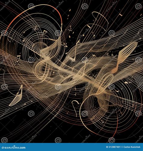 Visualizing Musical Notes In An Abstract And Dynamic Composition Show The Notes Float