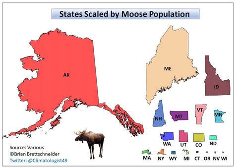 Minnesota Moose Population Map