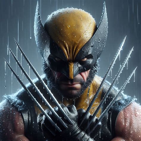 Wolverine In The Rain Ai Generated Artwork Nightcafe Creator