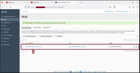How To Create An Email Account In Plesk Panel Support Desk