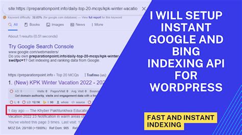 Setup Instant Google And Bing Indexing Api For Wordpress By Saadii Fiverr