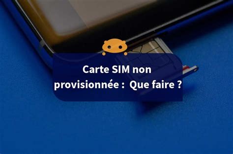 Carte Sim Non Provisionnée Comment Résoudre Le Problème Cyber Robotics