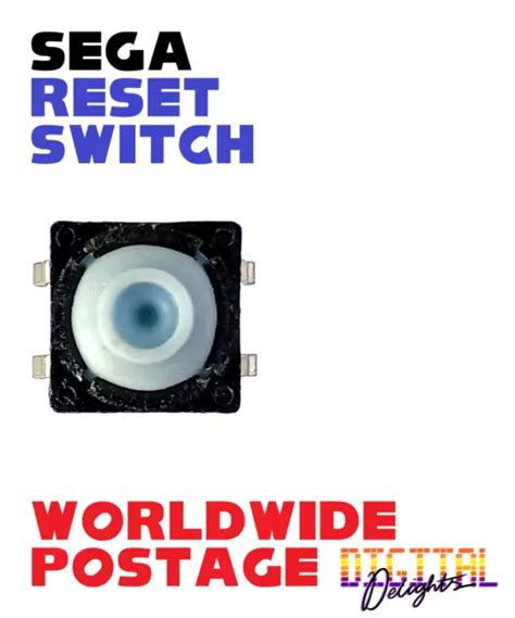 Sega Replacement Reset Pause Switch For Master System Mega Drive