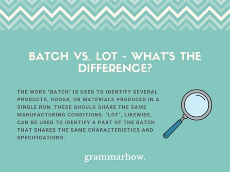 Batch Vs Lot Whats The Difference Examples Trendradars