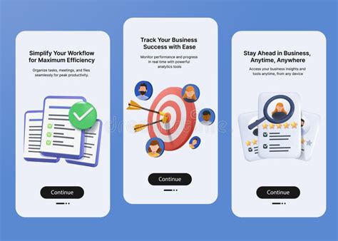 Mobile App Templates Onboarding Screens Set With 3d Vector