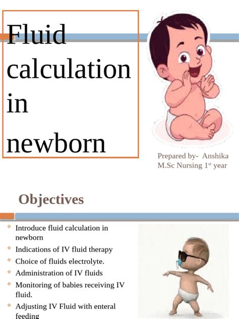 Fluid Calculation In Newborn Pdf Intravenous Therapy Clinical Medicine