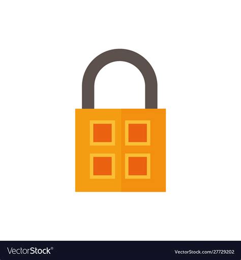Isolated Padlock Design Royalty Free Vector Image