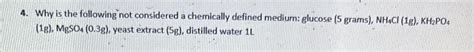 Solved 4 Why Is The Following Not Considered A Chemically
