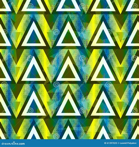 Dark Polygons Abstract Seamless Geometrical Pattern Vector Illustration Stock Vector