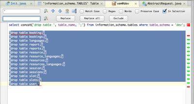 DROP TABLE SQL Operator