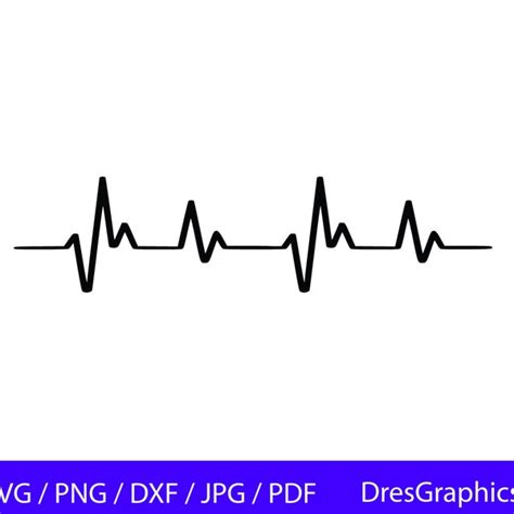 Heartbeat Svg Etsy