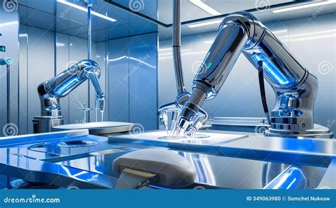 Robotic Precision Modern Engineering And Automation Concept Industry 4 0 Artificial Stock