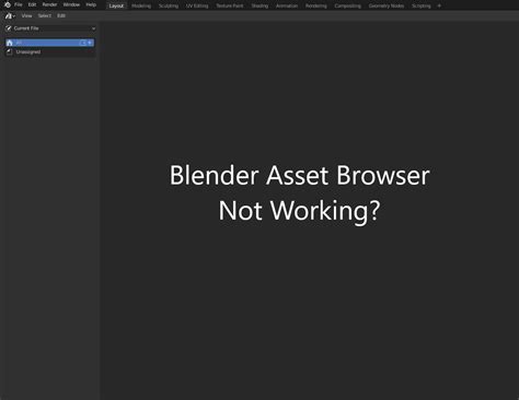 Blender Asset Browser Not Working This Is The Cure Tiny Happy Studio