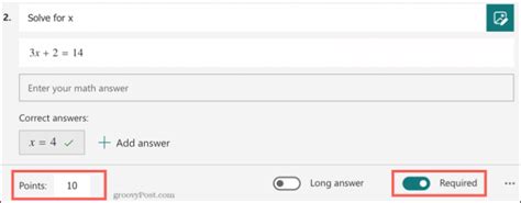How To Create A Math Quiz In Microsoft Forms