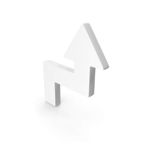White Zig Zag Arrow Icon 3d Object 2441608977 Shutterstock