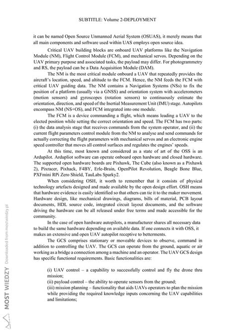 open source software oss and hardware osh in uavs 56377 pdf