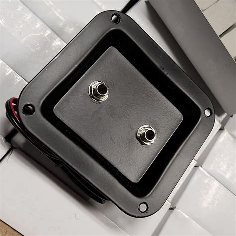 Speaker Plate Dual Input Jack Plate Metal 60 To Sell Reverb