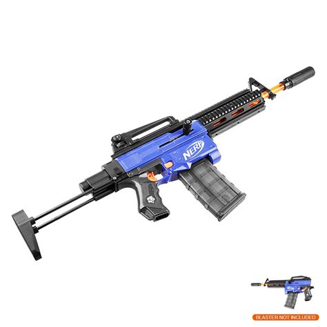 Worker MOD HK C Style Fixed Butt Stock Colours Metal Rod For Nerf AK Blaster MOD