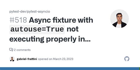 Async Fixture With `autousetrue` Not Executing Properly In Test
