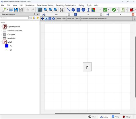 omedit diagram view connector icon not displayed · issue 10539