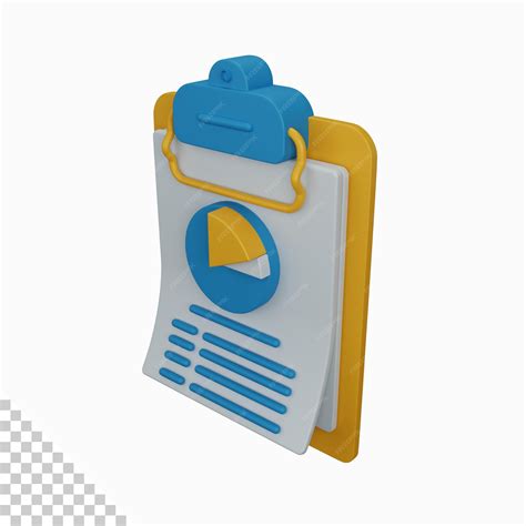 Premium Psd 3d Rendering Business Report Isolated Useful For Business