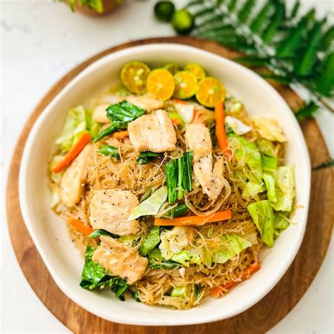 Easy Pancit With Chicken Authentic Filipino Noodles Recipe Recipe