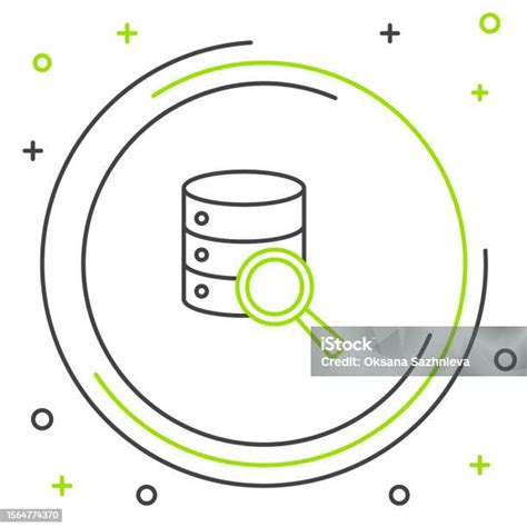 라인 서버 데이터 흰색 배경에 격리 된 웹 호스팅 아이콘 다채로운 개요 개념 벡터 개념에 대한 스톡 벡터 아트 및 기타 이미지