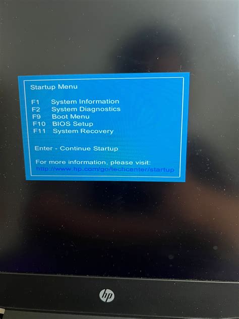 Startup Menu On Every Boot Hp Support Community 8692171