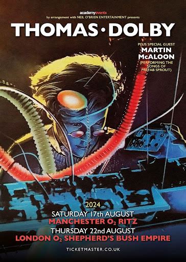 Thomas Dolby Uk Tour Dates This August W Support From Martin