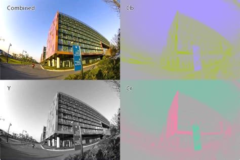 Image In Real Color With Extracted Y Cb And Cr Components Download