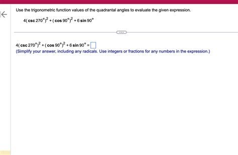 Use The Trigonometric Function Values Of The