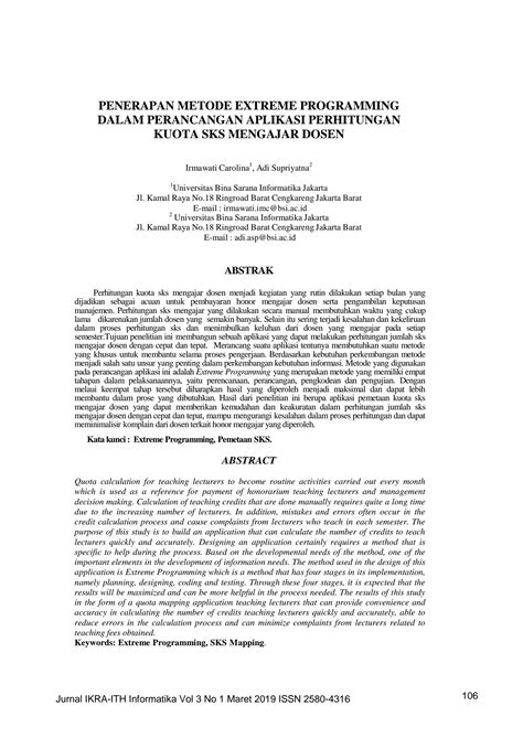 solution penerapan metode extreme programming dalam perancangan
