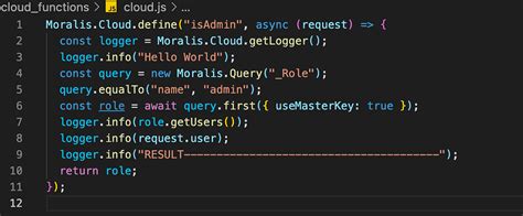 Get Role For Connected User Isadmin Cloud Function Moralis General Moralis Web3 Forum