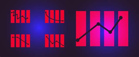 Premium Vector Growing Graph Icons Set Vector Illustration