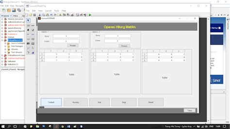 Operasi Matriks Menggunakan Gui Matlab