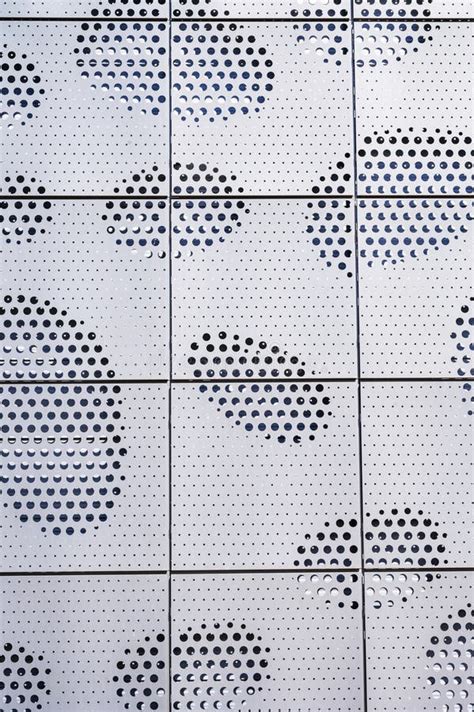 Abstract White Wall Pattern Of A Futuristic Facade Stock Image Image