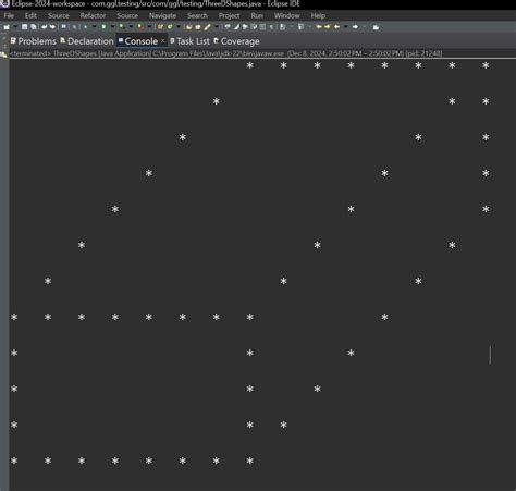 Java Printing D Shape To Console Stack Overflow