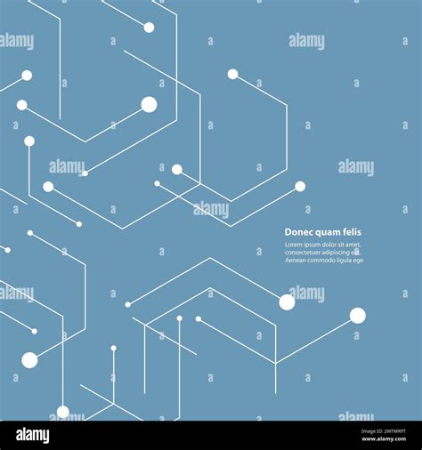 vector abstract background with molecule structure hexagons pattern