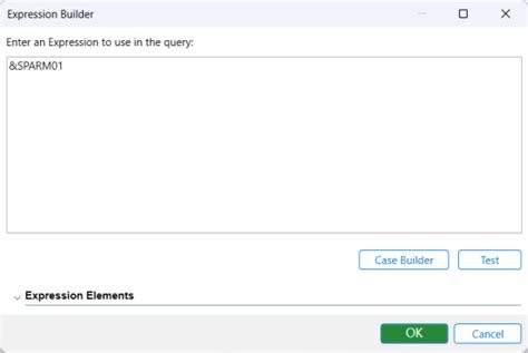 Expression Builder Spreadsheet Server V24