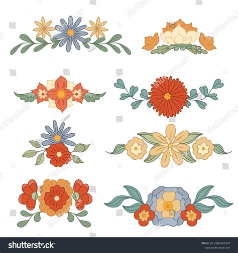 Vector Set Retro Text Delimiters Groovy Stock Vector Royalty Free Shutterstock