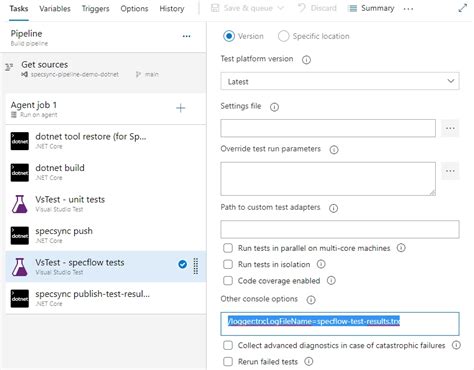 how to publish test results from pipelines using the vstest task